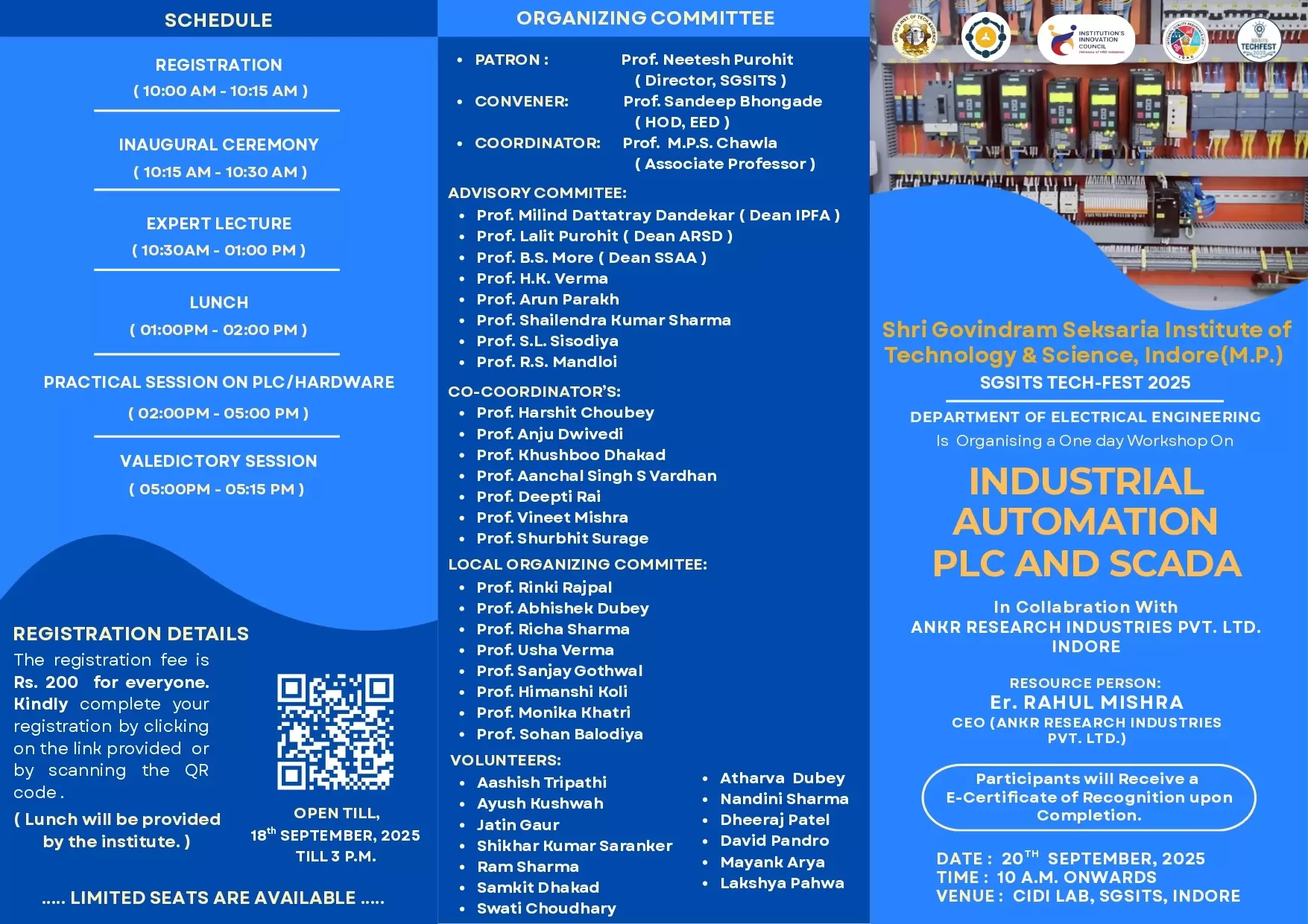 Shri G. S. Institute of Technology and Science, Indore - One-Day ...